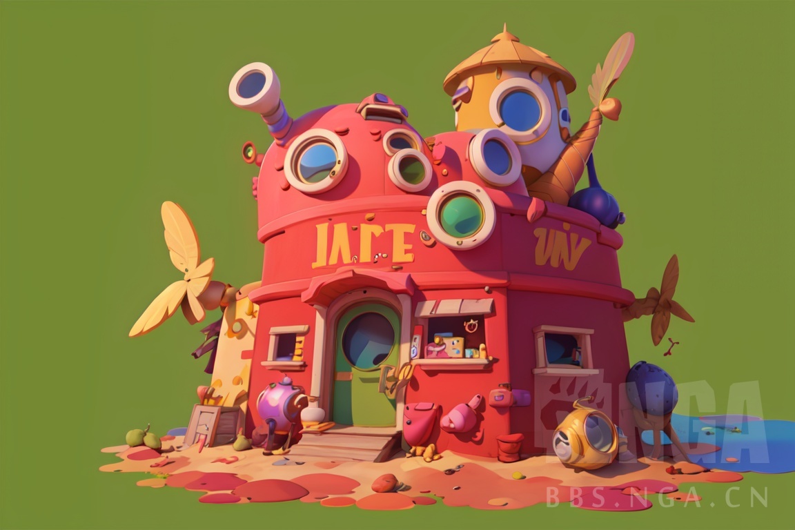 自炼LORA：卡通场景(已上传C站) NGA玩家社区