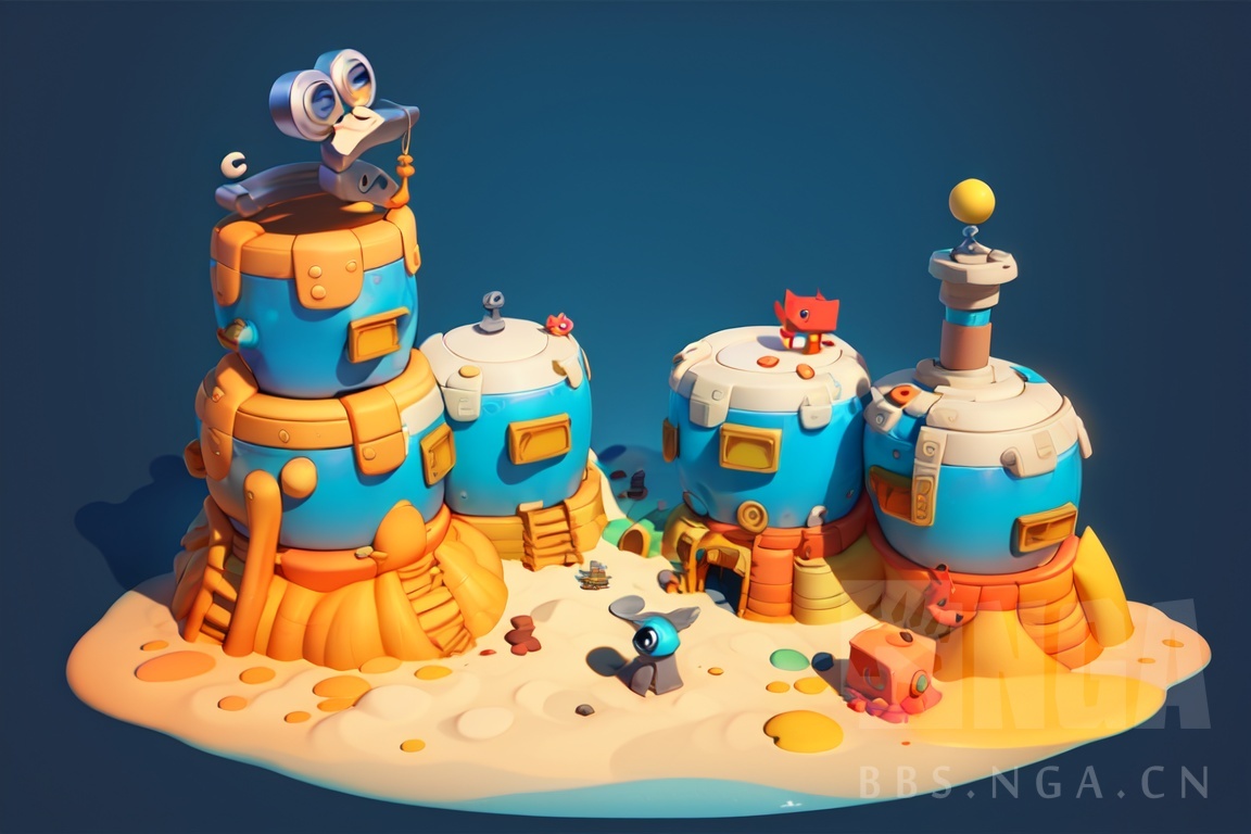 自炼LORA：卡通场景(已上传C站) NGA玩家社区