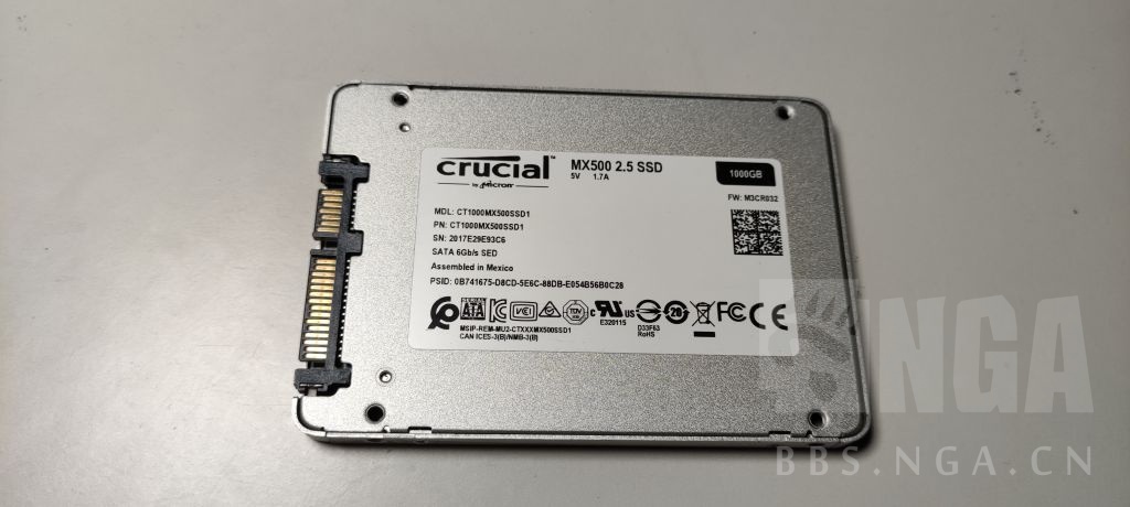 [已出] [电脑硬件] 出英睿达MX500 1T SATA SSD NGA玩家社区