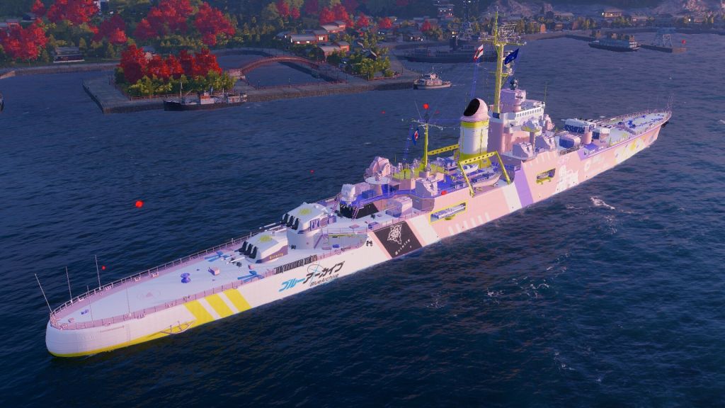 [战舰世界]贝亚德-碧蓝档案圣园未花涂装mod(定制) 178