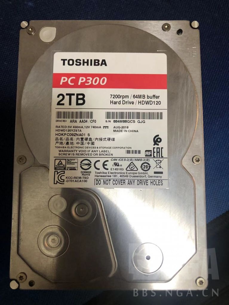 出东芝P300 2T机械硬盘~已出 NGA玩家社区