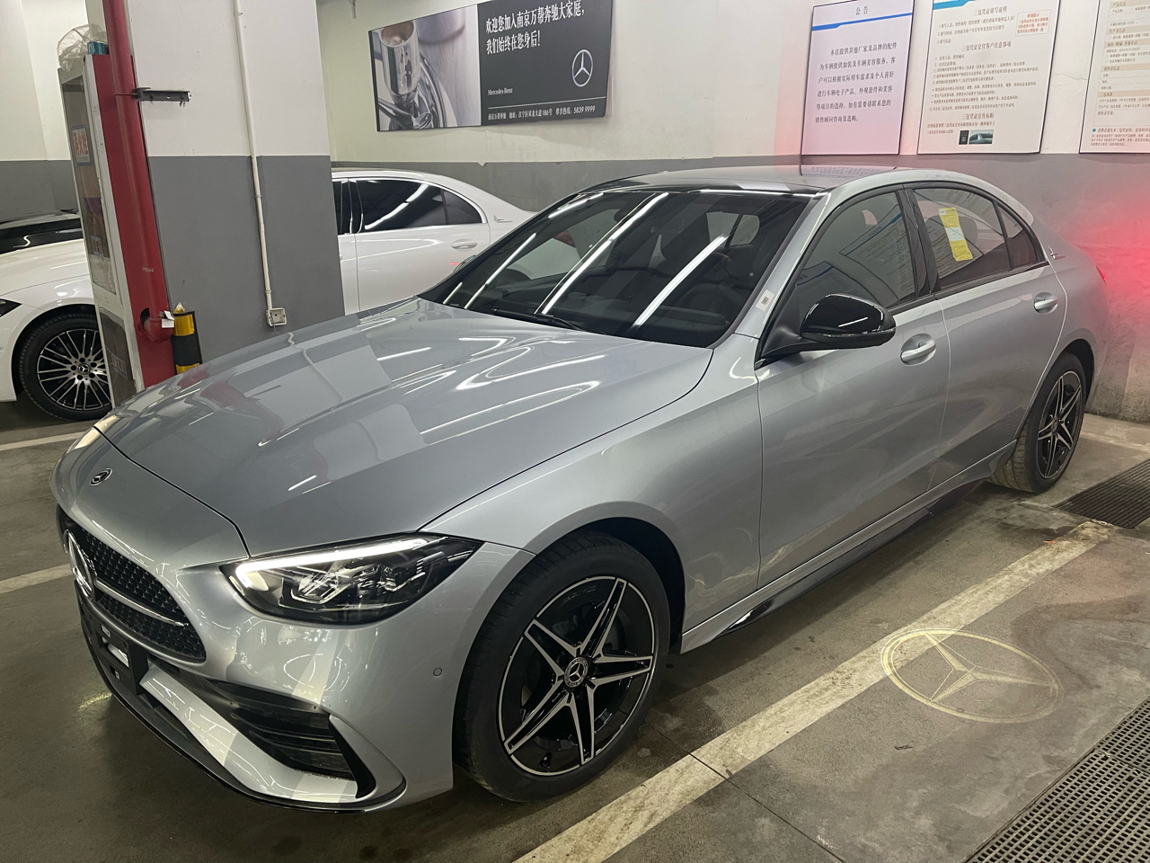 奔驰C260L皓夜运动提车防一血 178