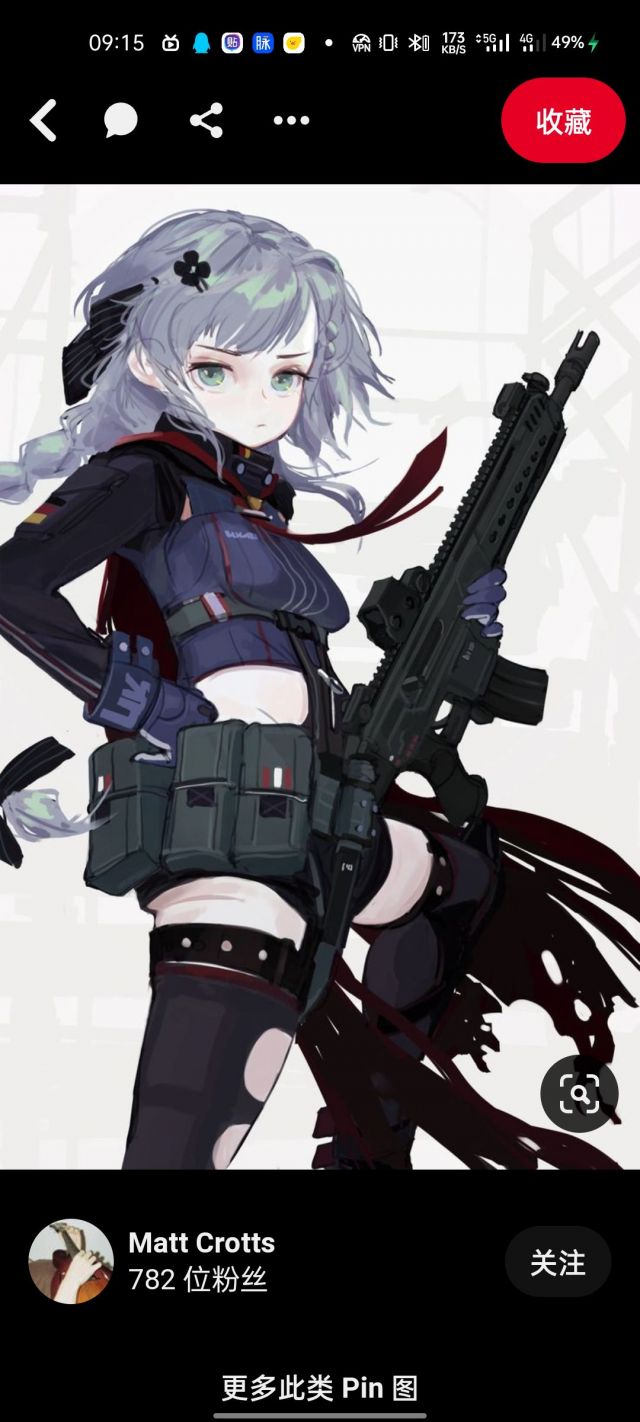 [同人绘画]HK433,脱胎于416的同人角色美术设计，作者BSApricot NGA玩家社区