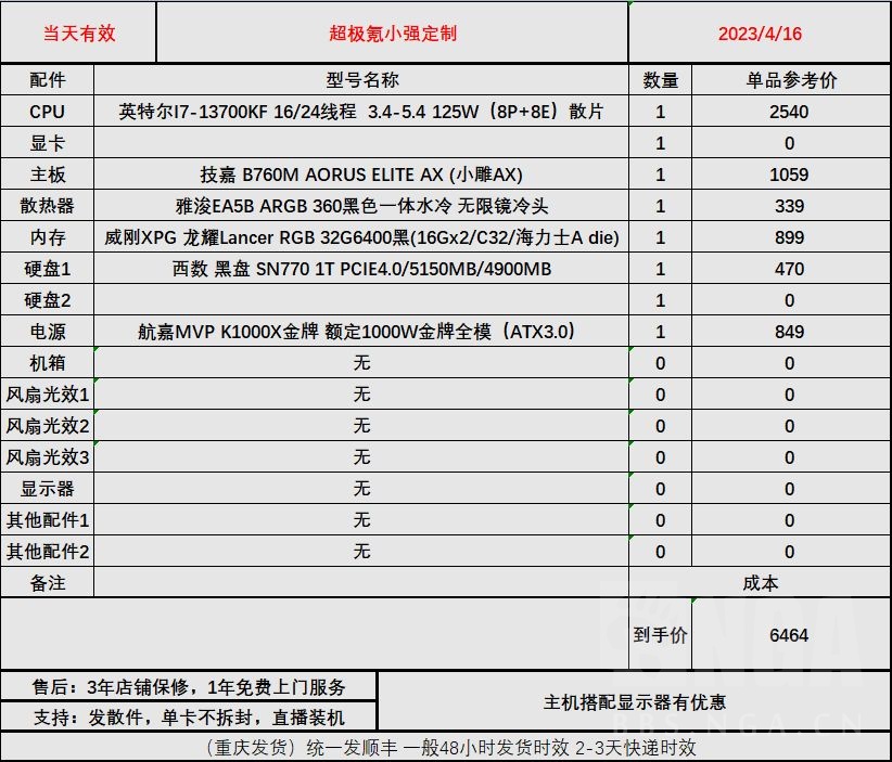 [硬件求助] 找装机店配了个4090感觉还不错。求大佬看看 NGA玩家社区