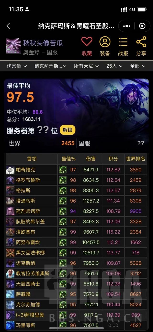 [巫妖王之怒] 亚服逐风者五人小分队 2SS FS DZ 求一稳定公会团 NGA玩家社区