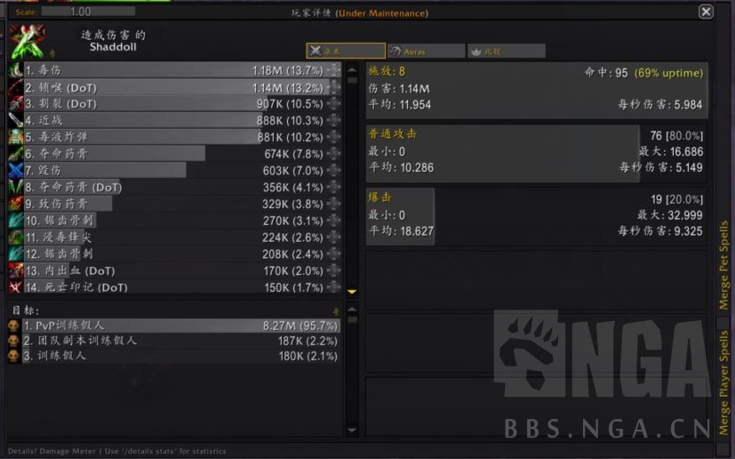 10.1测试DZ极其严重的BUG，装等提高伤害不增反降低 178