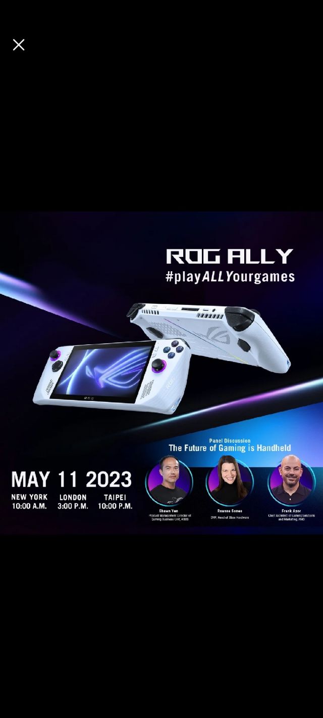 ROG Ally掌机5月11日正式发布 NGA玩家社区