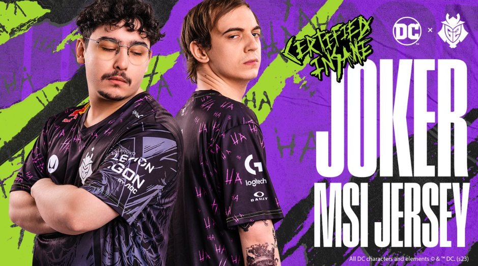 [外赛区赛事] G2俱乐部和DC漫画进行合作，推出MSI联名队服“小丑” 178