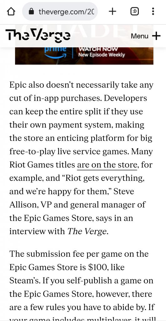 [破事氵] 普及一下Epic的抽成，内购完全不抽成 NGA玩家社区