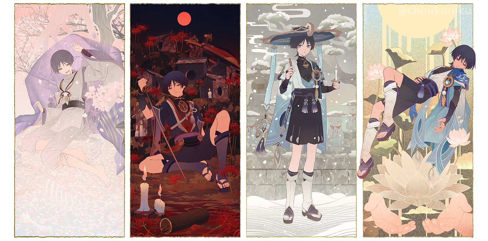 [插画搬运][CB/CP预警] 散兵/流浪者的画集 NGA玩家社区