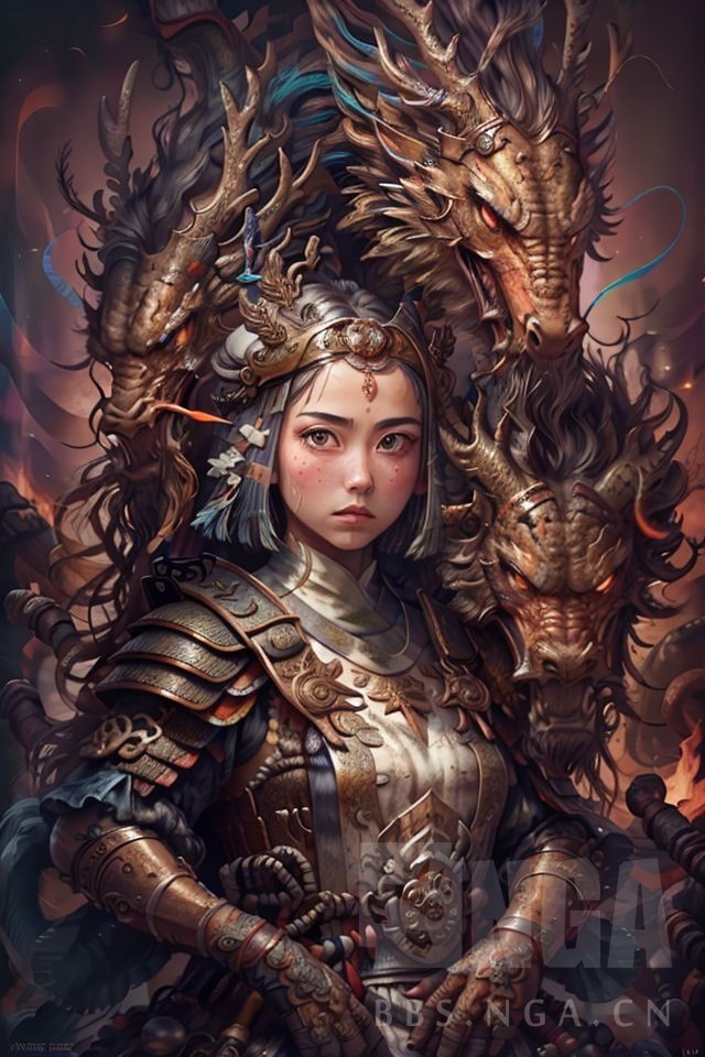 龙妈，抽卡中奖，东亚战甲 Lora + loong2000015 Lora + ComfyUI 178