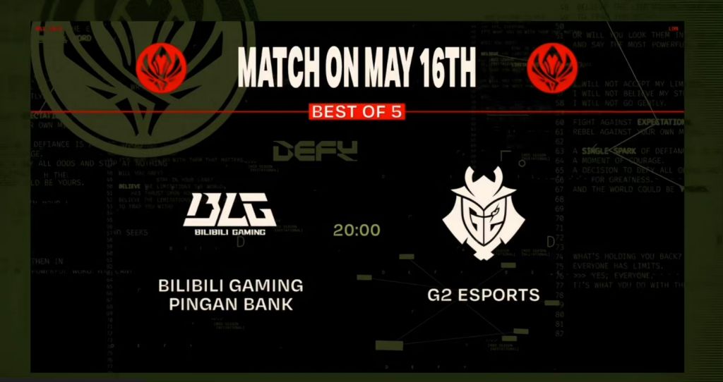 [国际赛事]MSI后续赛程 BLG VS G2 周二开打 NGA玩家社区