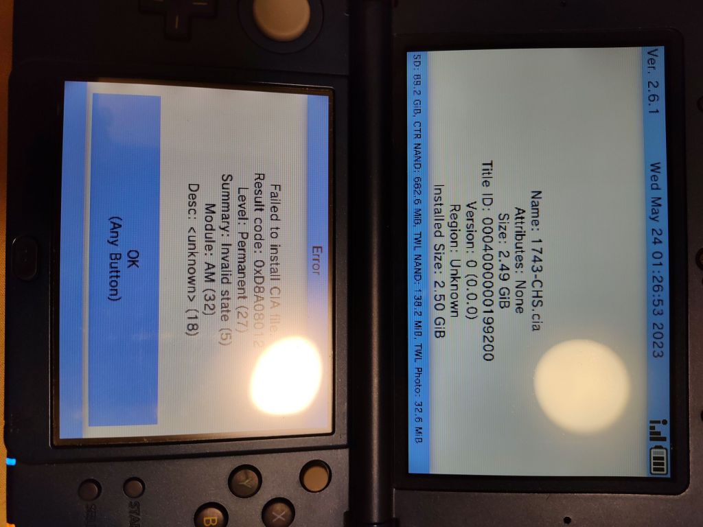 还是来求问一下3ds安装游戏失败，这是什么情况 178