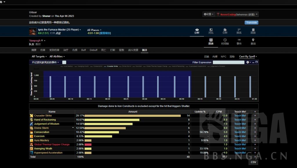 [80-惩戒] WLK惩戒骑P3小型回坑攻略 178