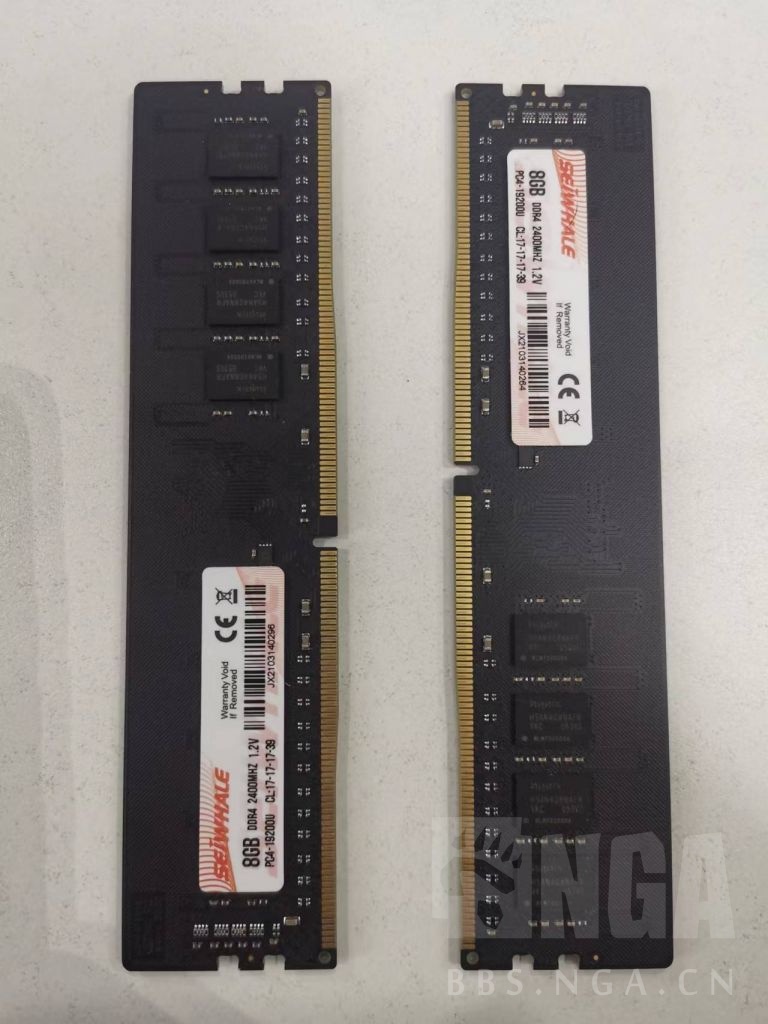 出两条枭鲸8g 2400 ddr4内存，价格如不合适请指正。 NGA玩家社区