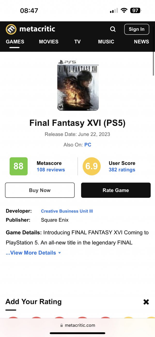 如果要让最终幻想这个IP复兴，FF17应该继续让吉田来做！ NGA玩家社区