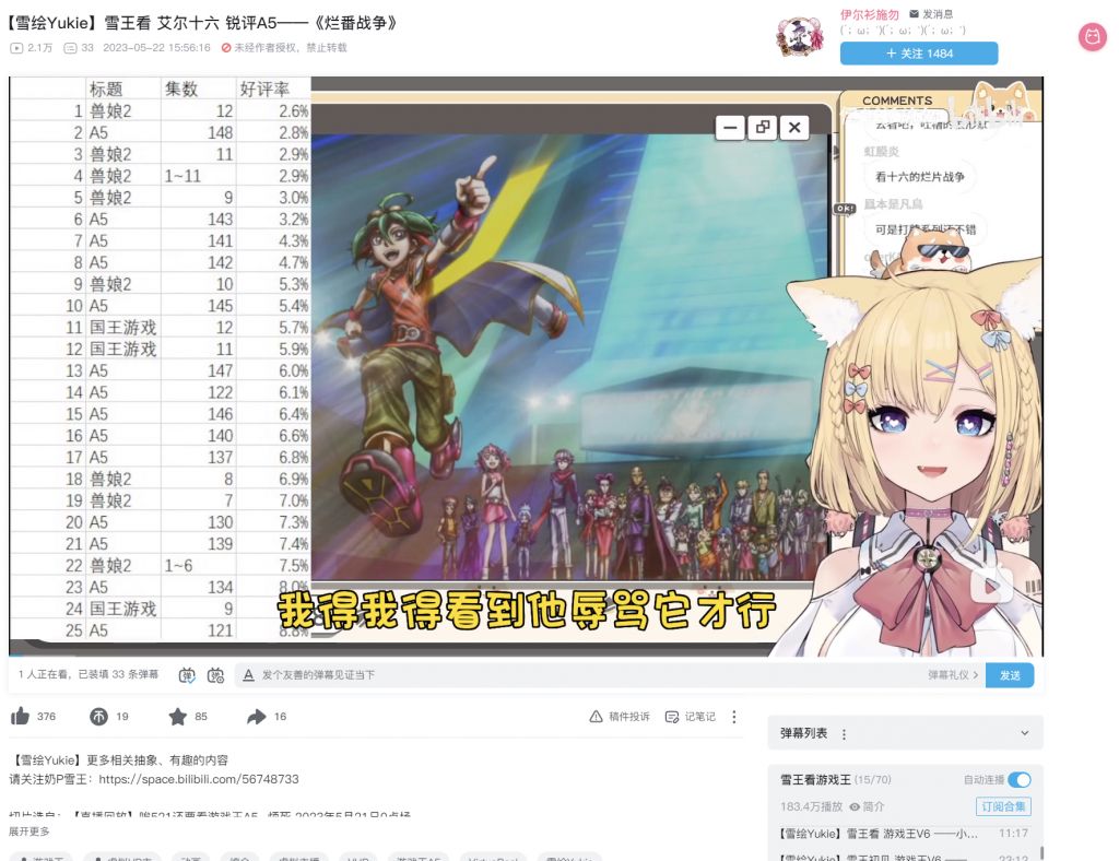 心痛这个vup 为了生活 都在看什么大粪番剧 NGA玩家社区