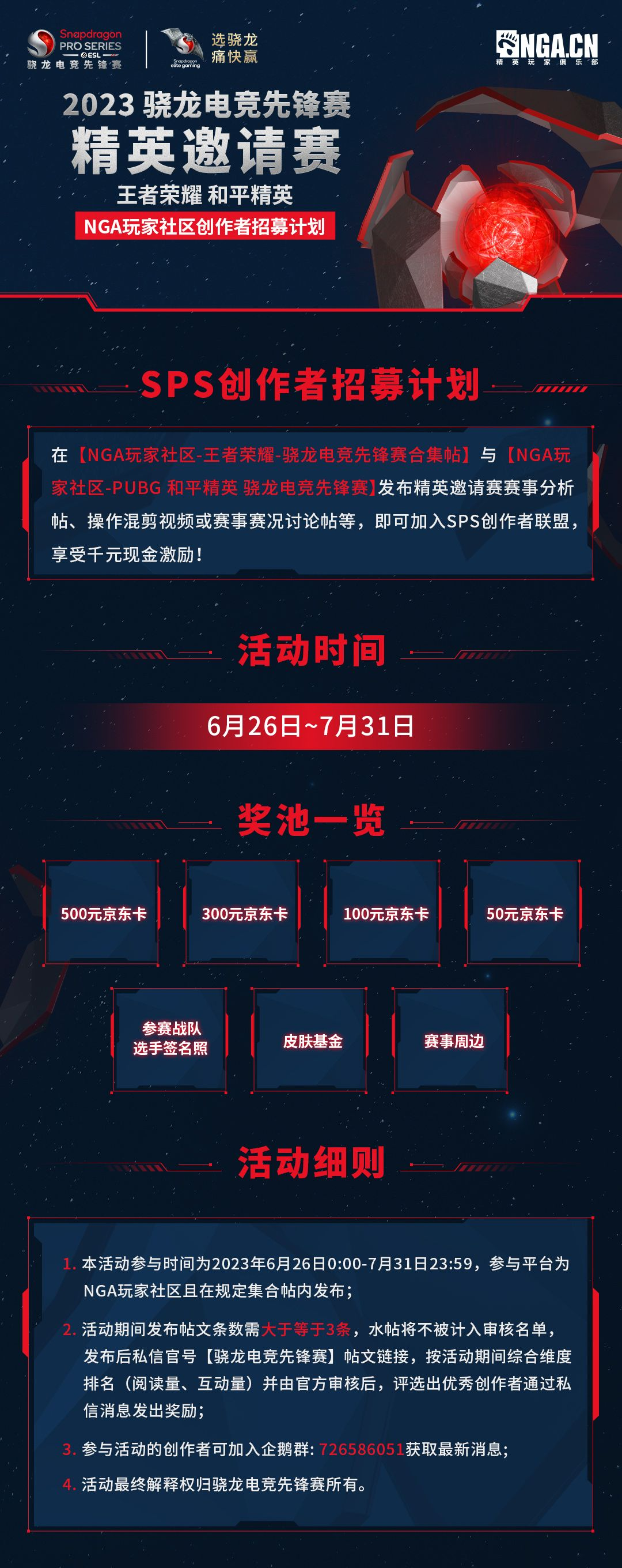 [SPS精英邀请赛]王者荣耀项目B组积分赛Day1赛事预告 NGA玩家社区