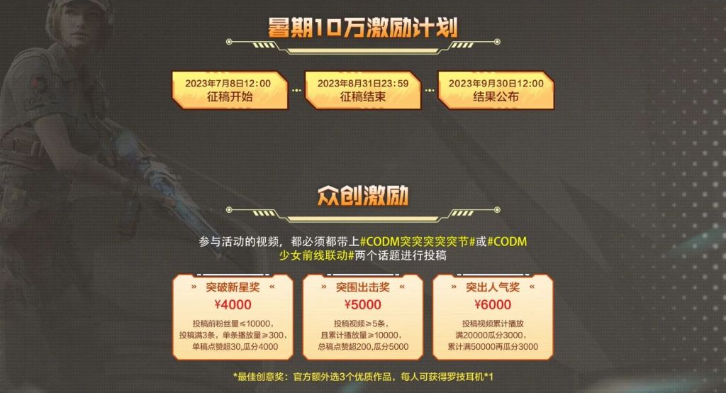 [codm联动氵]正式漏脸+b站投稿活动 NGA玩家社区