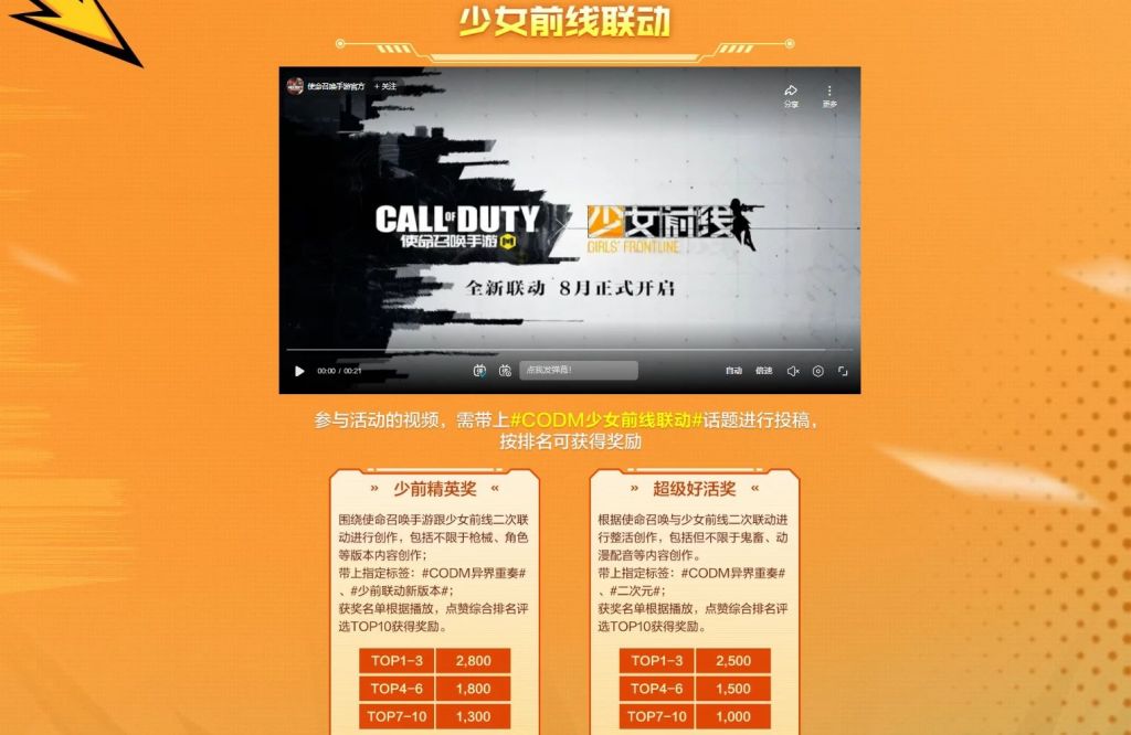 [codm联动氵]正式漏脸+b站投稿活动 NGA玩家社区