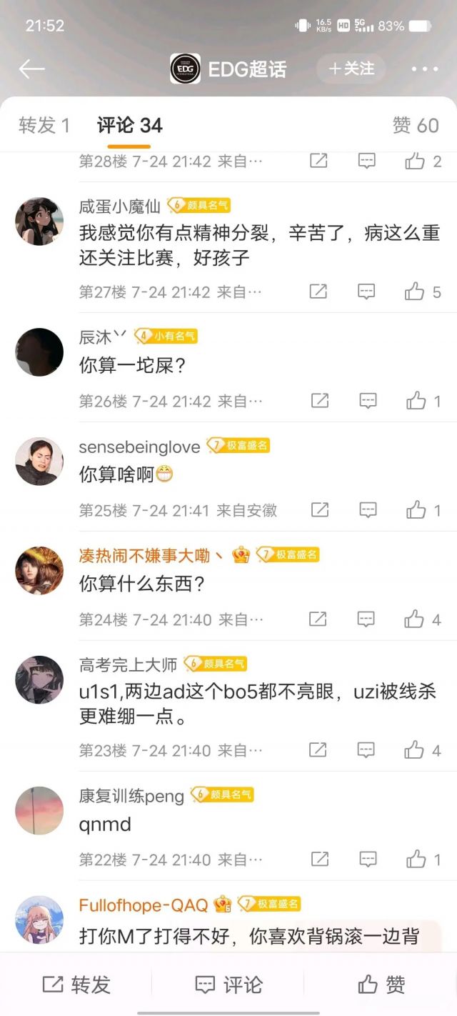 [本赛区赛事]感觉乌兹换成前六队伍的其他adc选手，那个bo5的edg能赢下来 NGA玩家社区