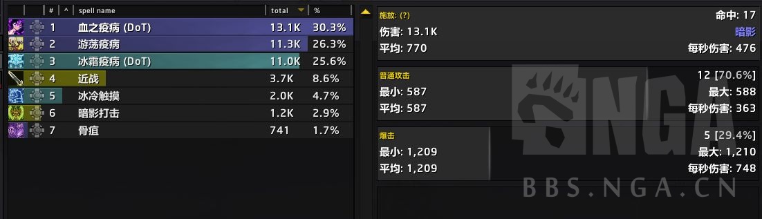 请问dk 4t9效果 冰霜疾病不暴击是bug还是套装效果描述错误 NGA玩家社区