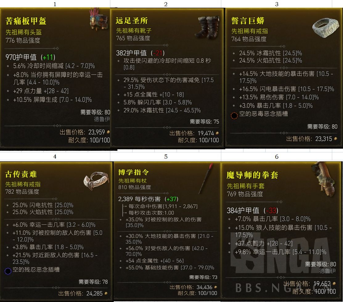 [供] 德鲁伊毕业项链 剩下全部800W一个 NGA玩家社区