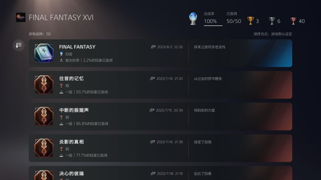 ff16通关纪念 NGA玩家社区