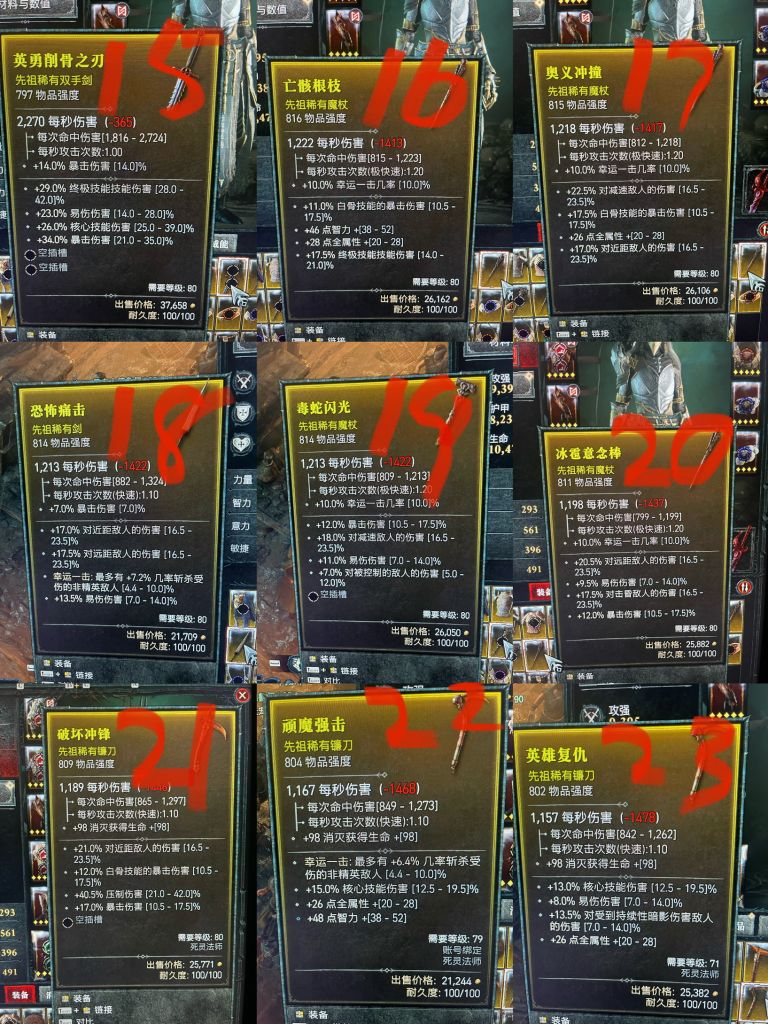 [供]一个95级NEC的仓库一览 清包为主 500到1000 NGA玩家社区