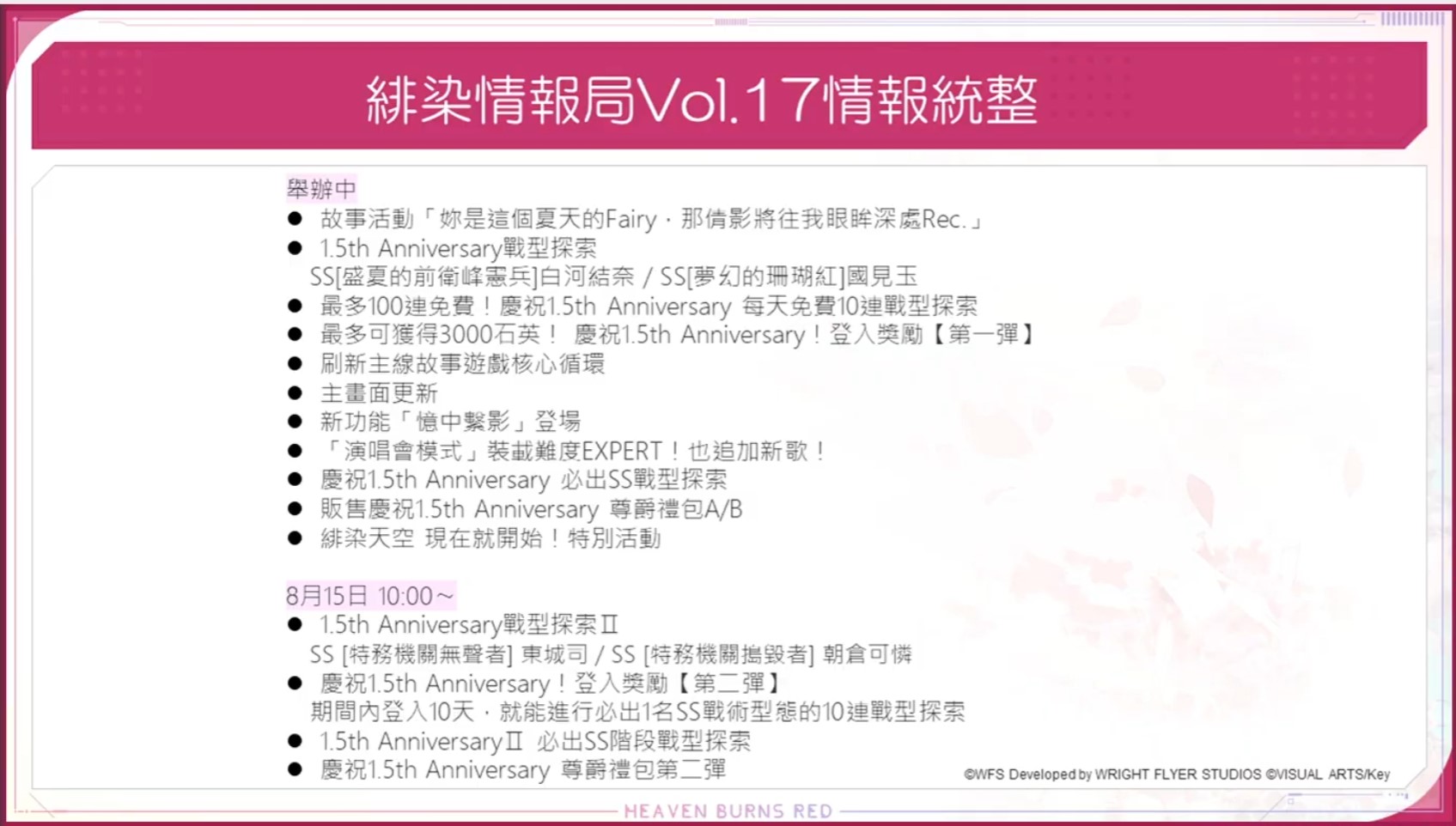 [生放送]8月10日周年生放送汇总&集中讨论帖 | 西装东城(光突) | 西装可怜(光斩) NGA玩家社区