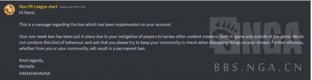 Ruetoo被ggg封号一周 NGA玩家社区