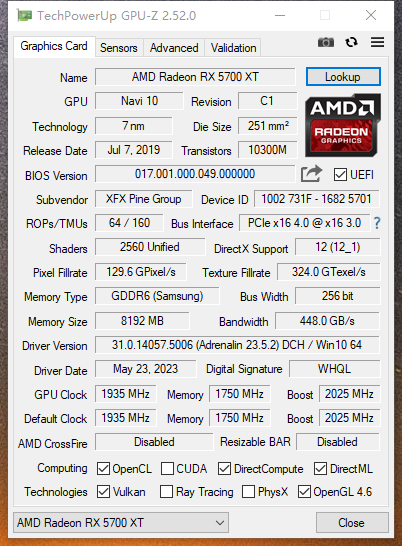 《已出》出一张讯景5700xt海外版三风扇，自用了3个月 NGA玩家社区