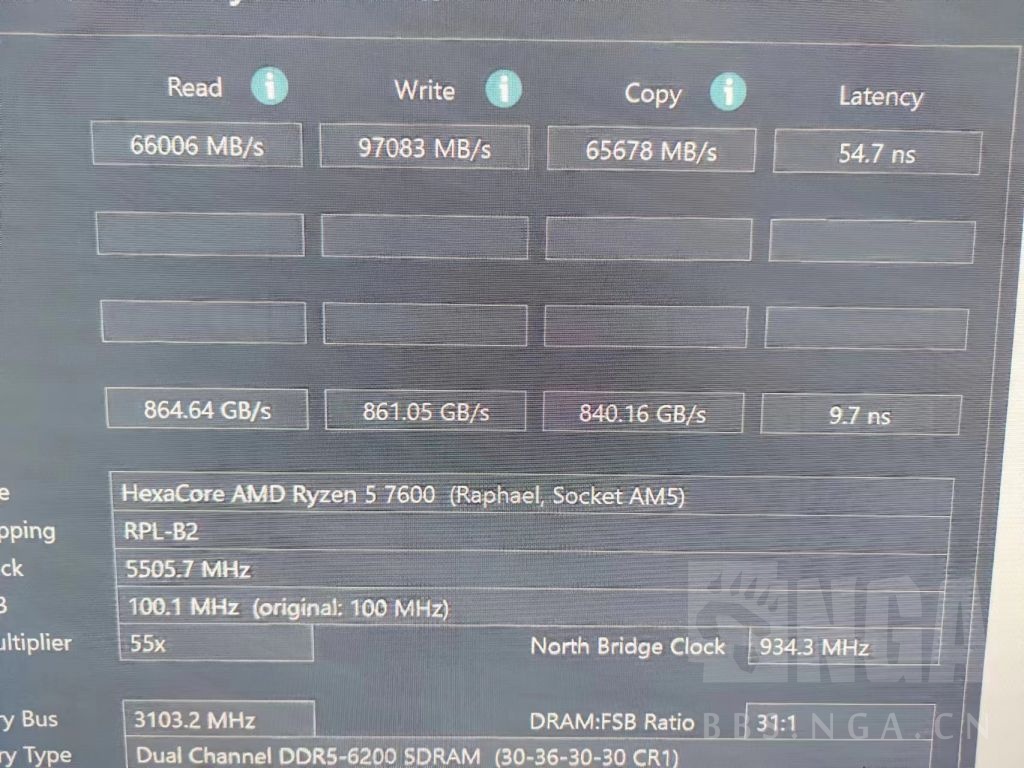[作业贴] Zen4内存作业：海力士A-DIE低延迟同步6200C30/高带宽异步7200C32 NGA玩家社区