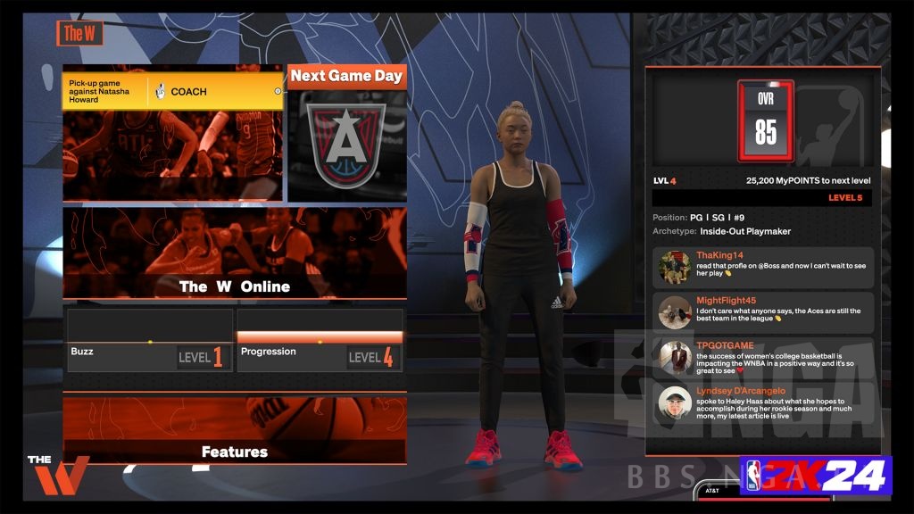 NBA 2K24 MyNBA+ The W更新报告/篮球联盟介绍/女篮生涯介绍 178