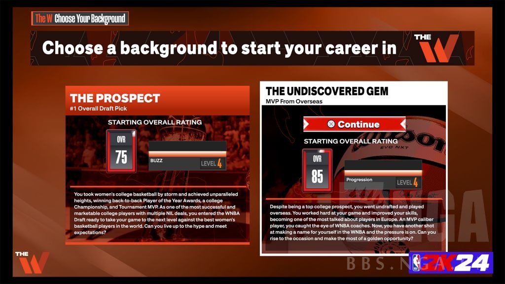 NBA 2K24 MyNBA+ The W更新报告/篮球联盟介绍/女篮生涯介绍 178