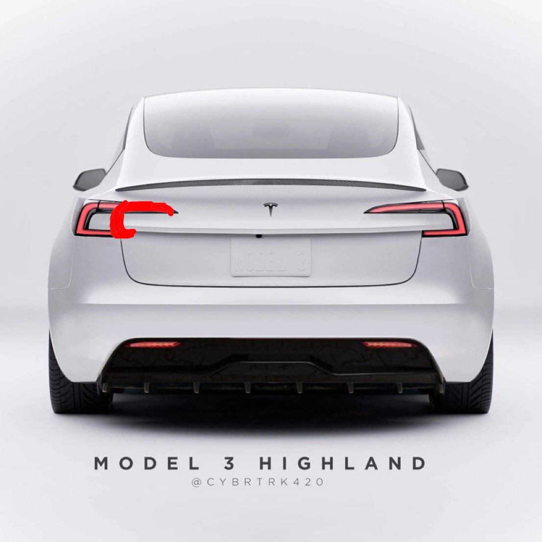 新款model3尾部曝光 NGA玩家社区