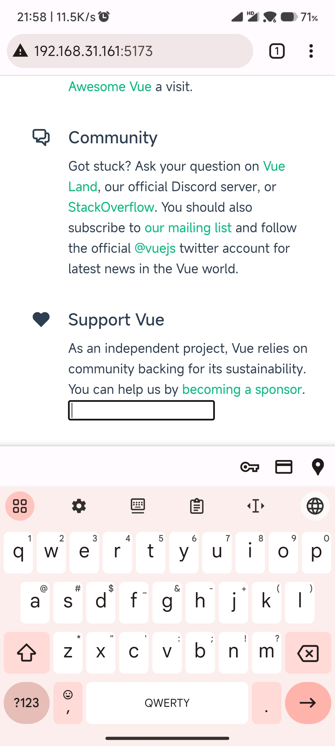Vue移动端弹出输入法怎么把输入框移动到上面？ 已解决 Nga玩家社区