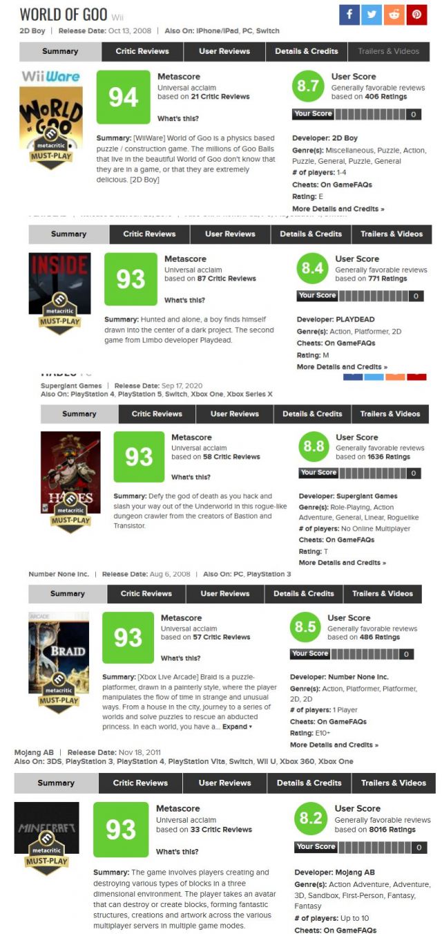 mc网站独立游戏评分top10 178