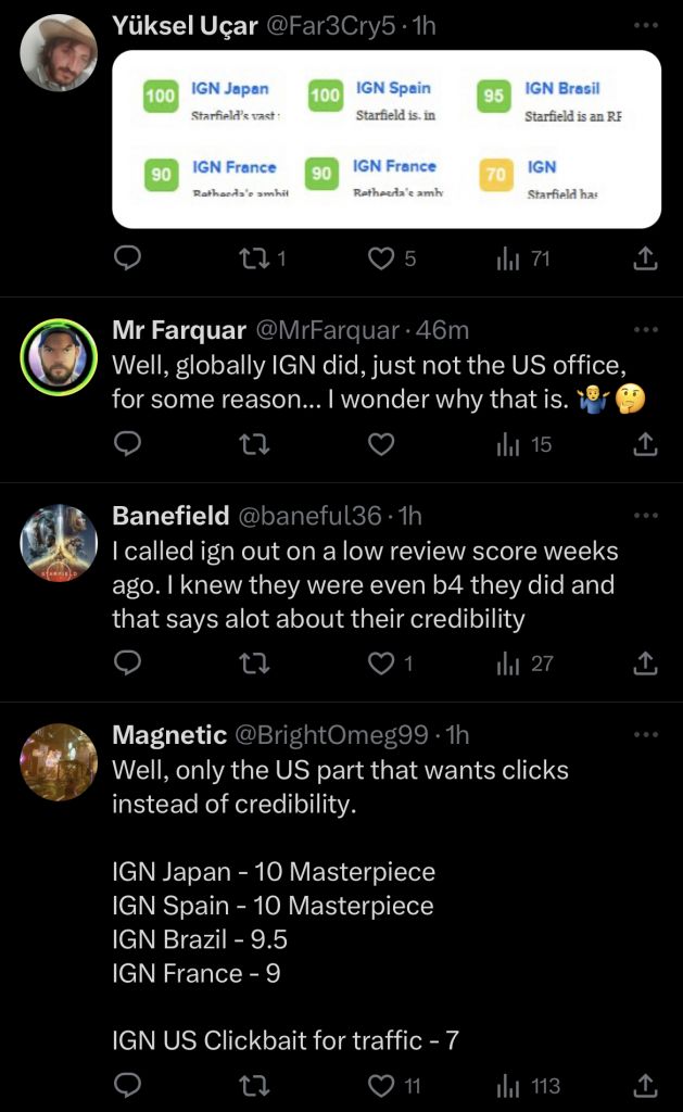 IGN总部评分有梗的 NGA玩家社区