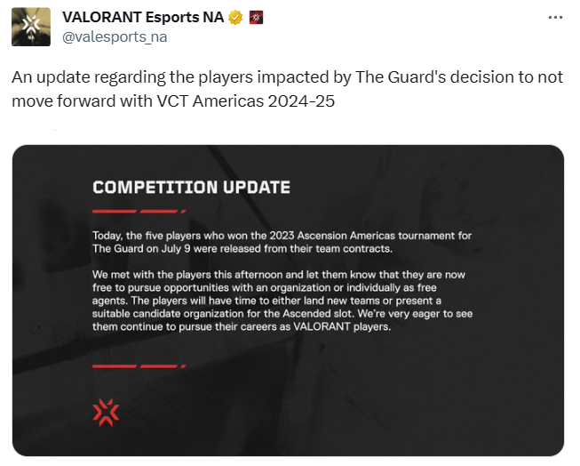 [游戏资讯] 拳头游戏改变TGRD的裁决，允许选手寻找新队保留名额 NGA玩家社区