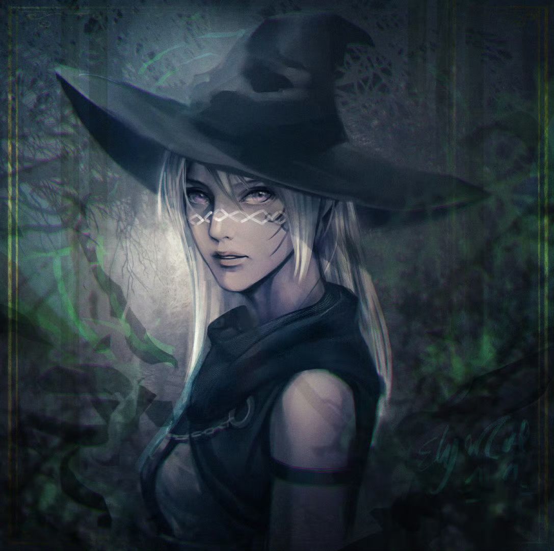 [摸鱼]涂了一张自己的丹莫奥术师角色 NGA玩家社区