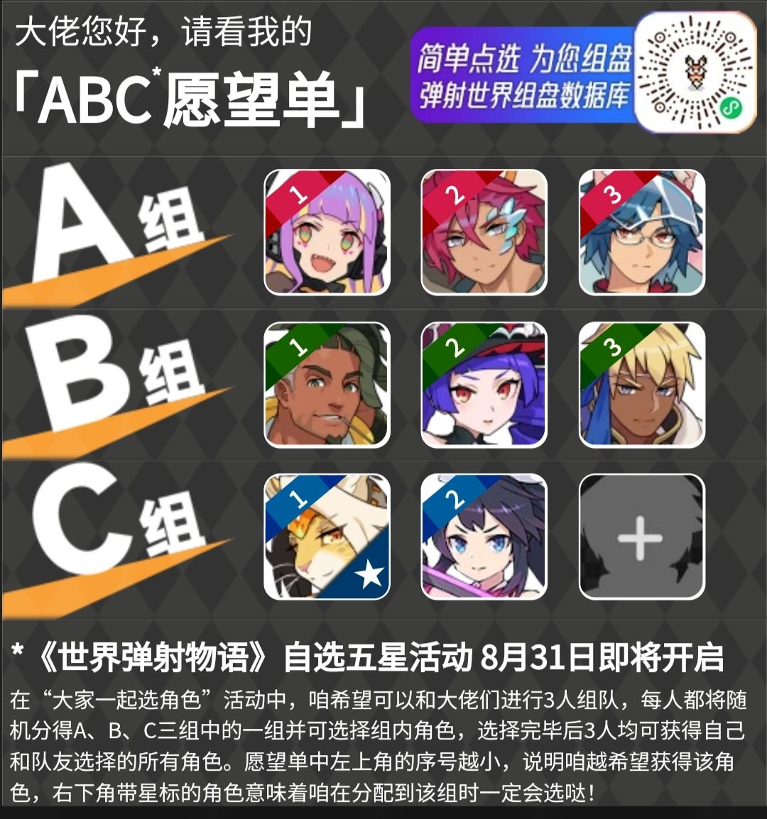 [ABC自选] ABC还有大佬没有弄吗？组一组 NGA玩家社区