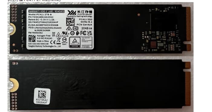 求助，谁懂长江存储 PC411 2T M2(nvme)这个固态 NGA玩家社区