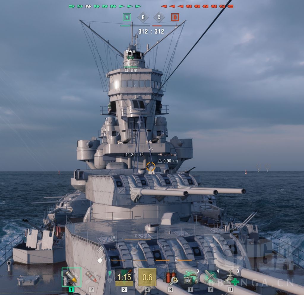 WOWS人机和港口展示下云仙级藏王号 NGA玩家社区