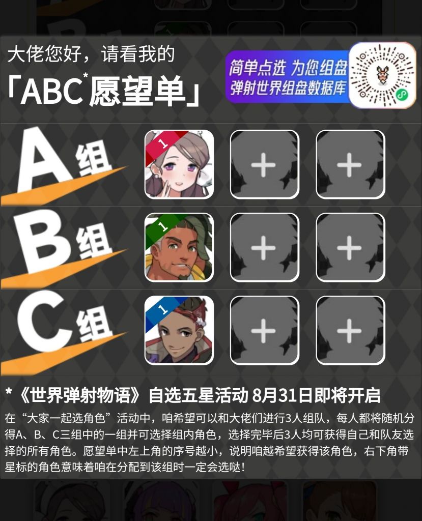 [ABC自选]官服 a水大奶/b脏辫/c火尼(已完成) NGA玩家社区