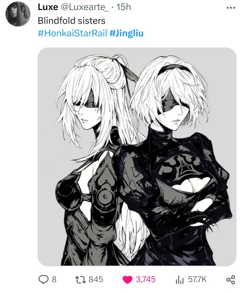 [同人搬运] [搬运] 镜流和2B NGA玩家社区