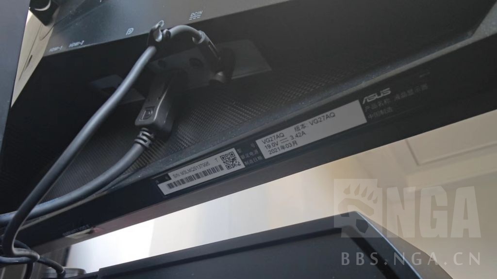 [电脑硬件] 华硕小金刚VG27AQ/27寸/2K/144，21年5月购入。 NGA玩家社区