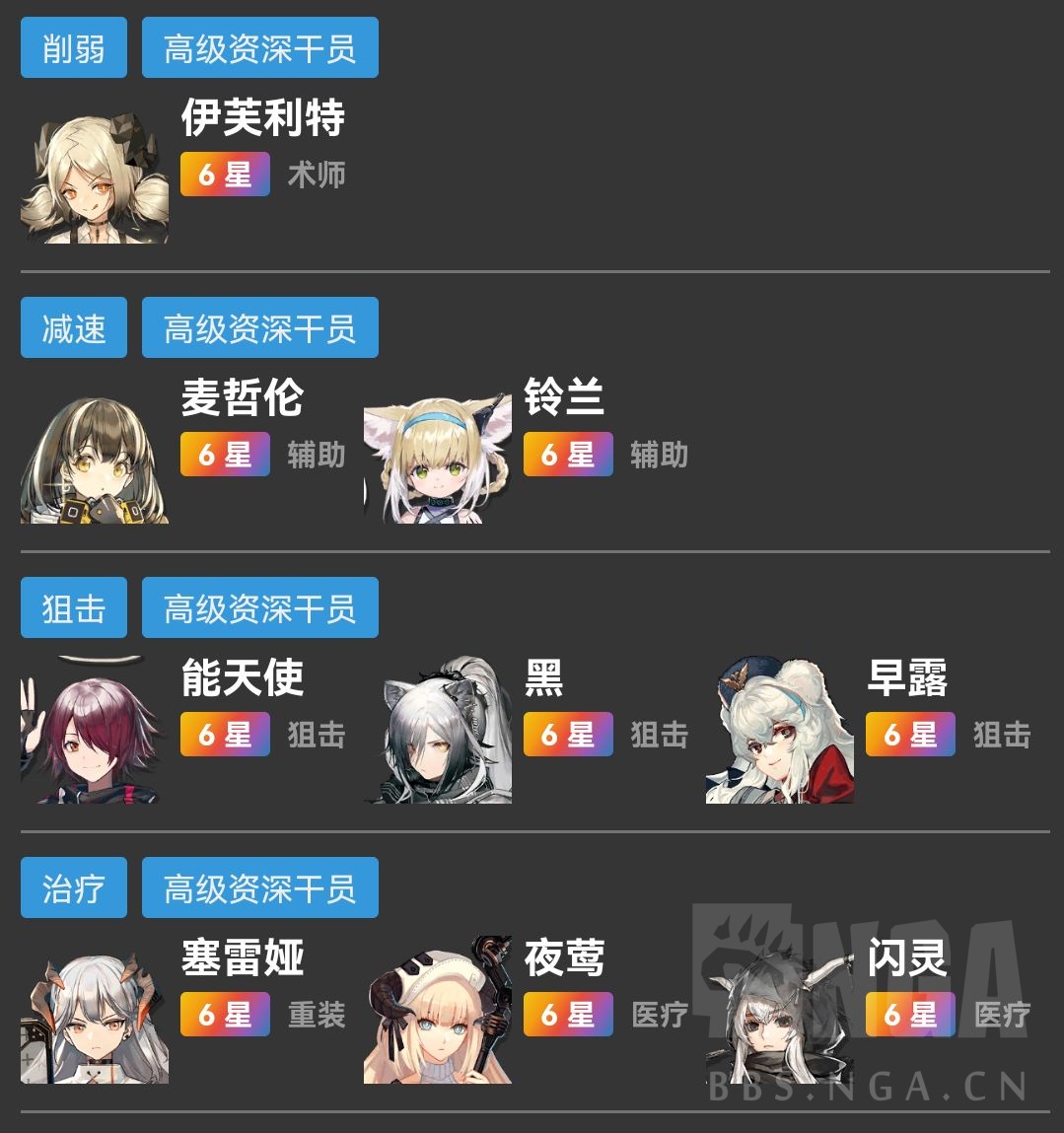 [高姿氵] 哪位大佬看一下这个公招怎么选？ NGA玩家社区