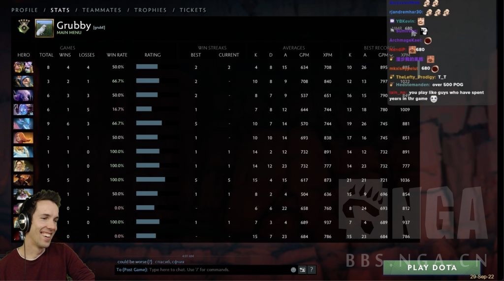 看了grubby打DOTA玩游戏天赋真的太重要了啊 178