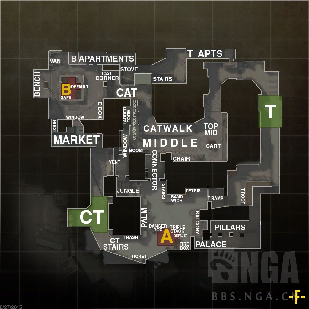 常用竞技地图的公认报点详解图有吗？ 178